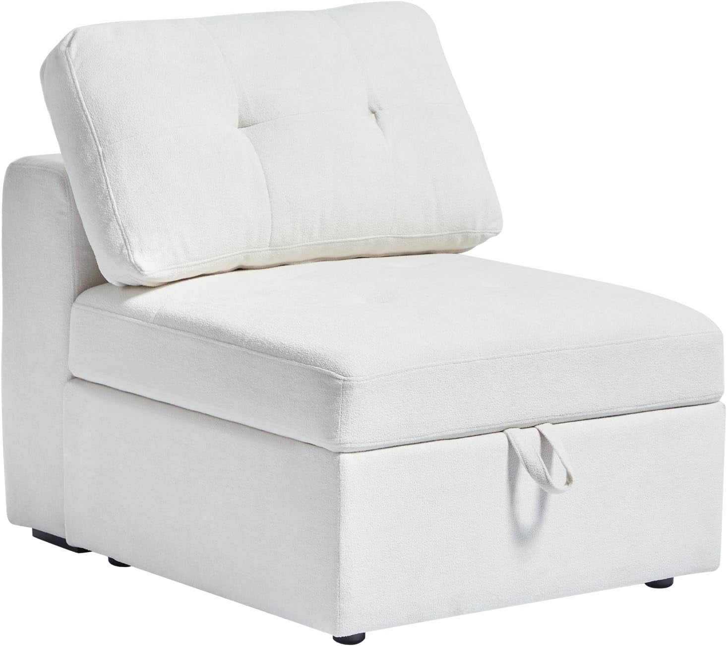 Happy0710 Middle Module Seat for Modular Sofa Sectional Couch with Storage Armless Sofa Chair ...