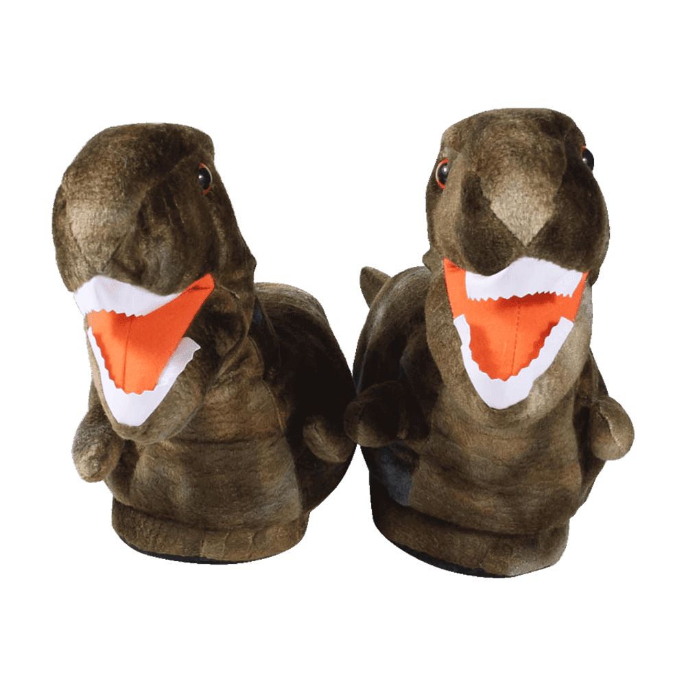 HappyFeet Animal Slippers - T-Rex - X Large - Walmart Business Supplies