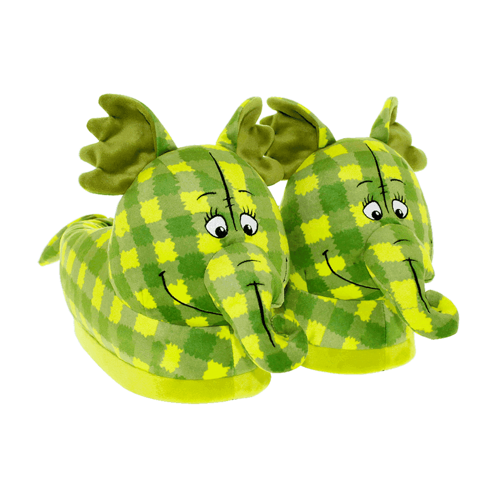 HappyFeet Disney Slippers - Green Heffalump - Pooh - Small - Walmart.com