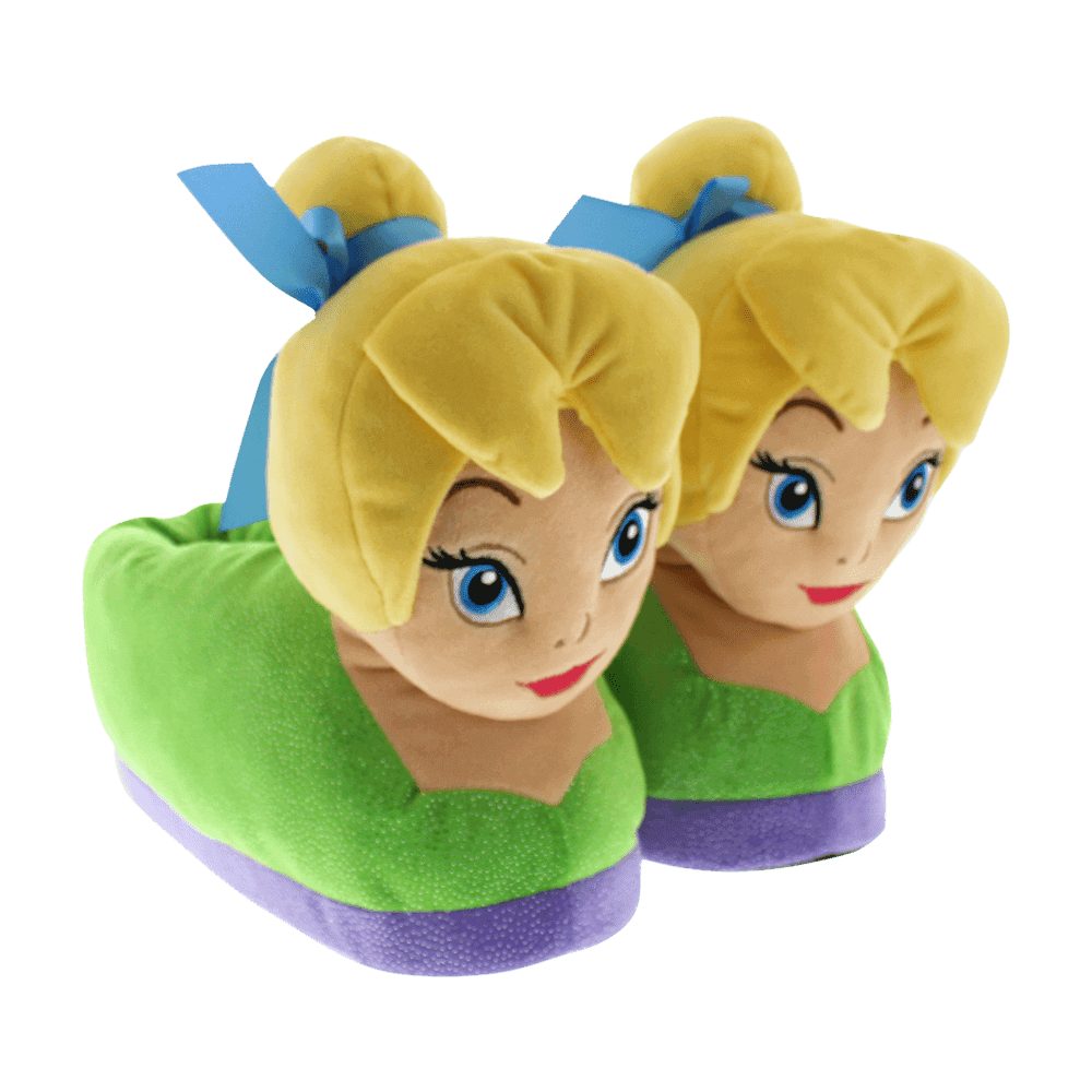 HappyFeet Disney Slippers - Tinker Bell - Small - Walmart.com