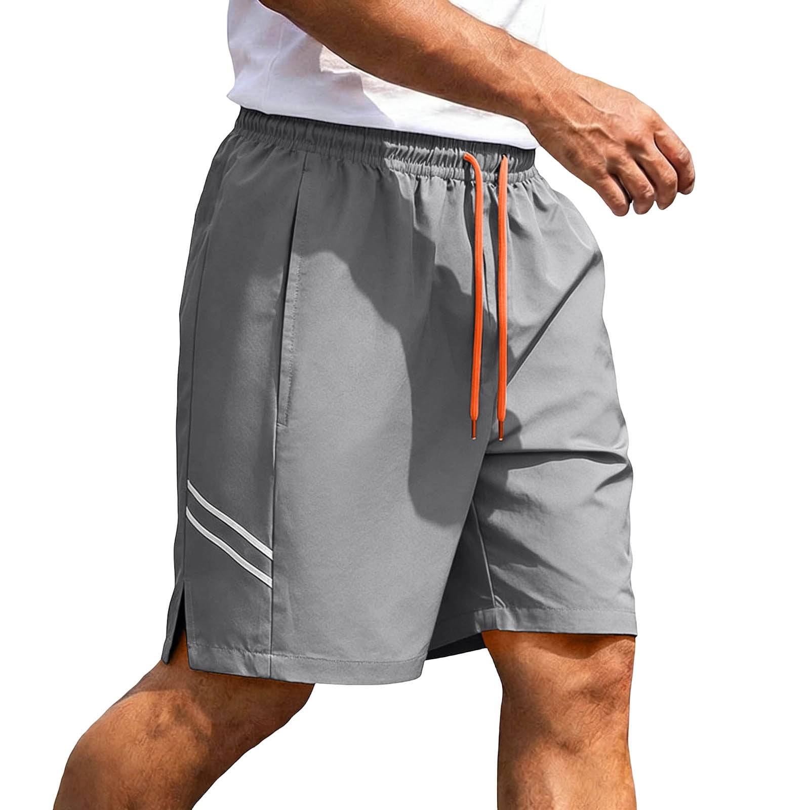 HappyYEE Men's Quick Dry Shorts with Elastic Waist Drawstring ...
