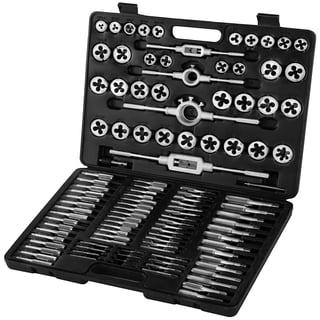 NEIKO 00916A Pro-Grade Large-Diameter Titanium SAE Tap and Die Set ...