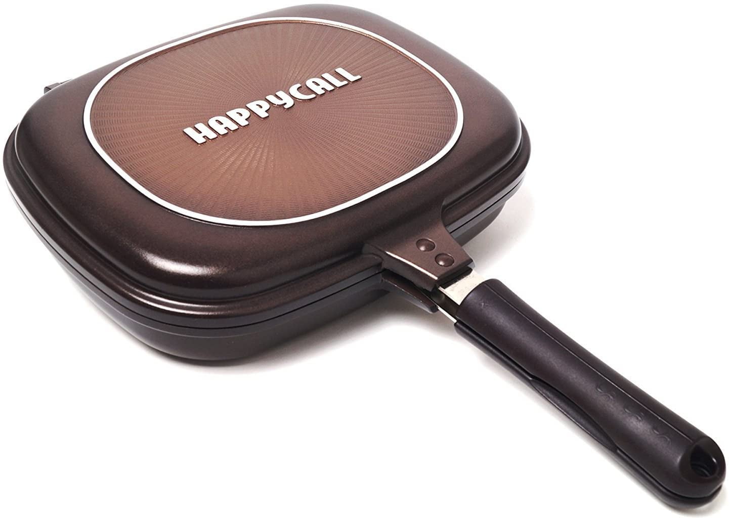 Happycall Double Grill Pan Korean Original Model JUMBO Size (BROWN ...