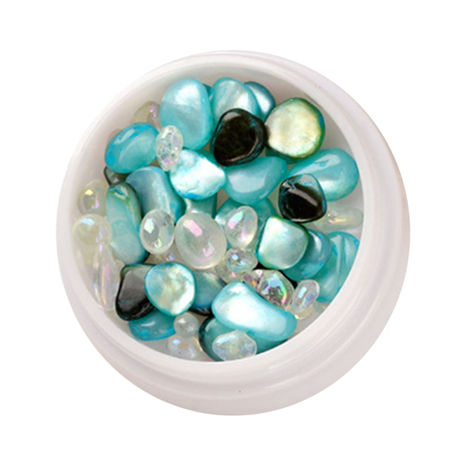 Happydeer 1 Box Nail Shell Stone Shiny Effect 3D Effect Colorful ...