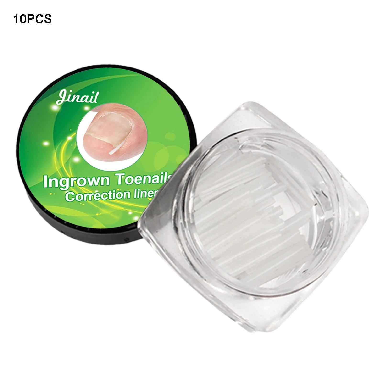 Happydeer 10Pcs/Box Nail Groove Pad C-Shaped Slot Isolate Toenails Soft ...