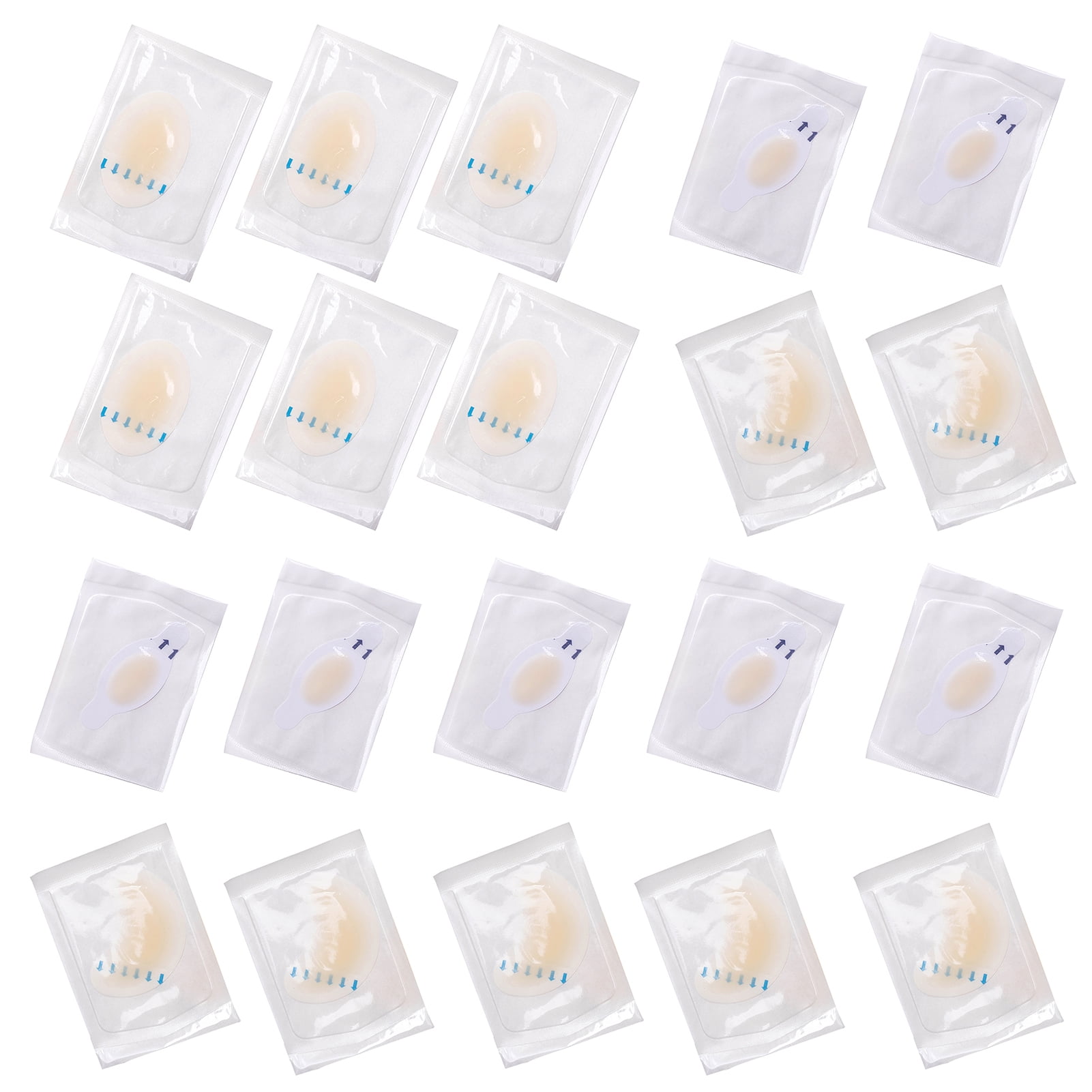 Happydeer 20 Pcs Blister Plasters Invisible Hydrocolloid Gel Bandages ...