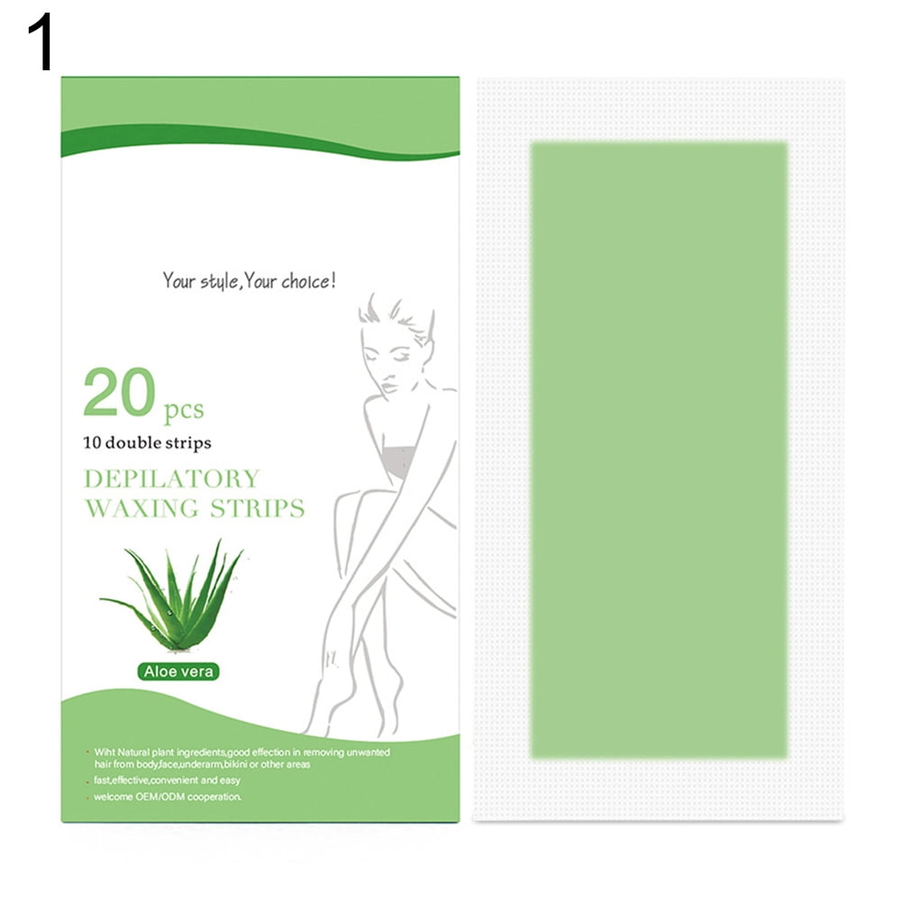 Happydeer 20Pcs Double Sided Disposable Lip Arm Hair Removal Wax Paper ...