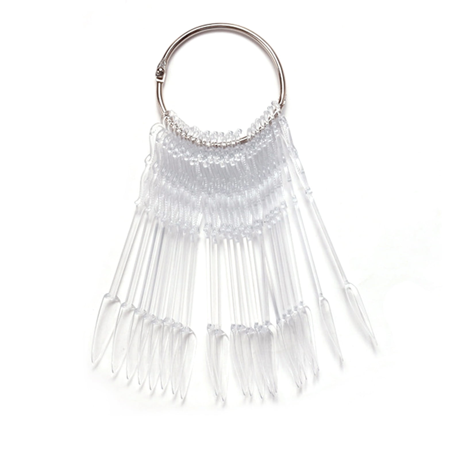 Happydeer 24Pcs/Set Nail Art Fan Buckle Design Adjustable Transparent ...