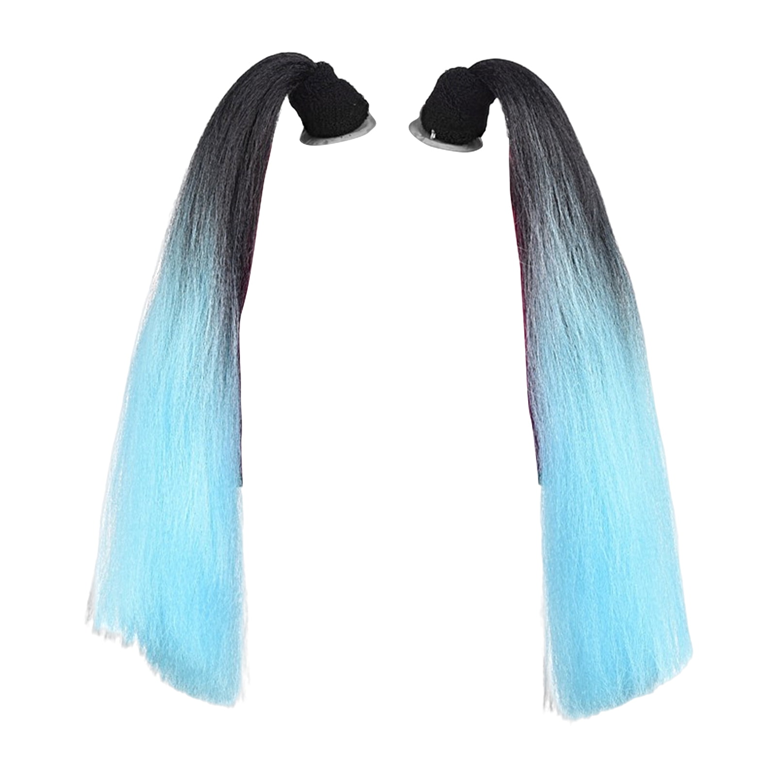 Happydeer 2Pcs Motorcycle Helmet Braids Double Ponytails Detachable ...