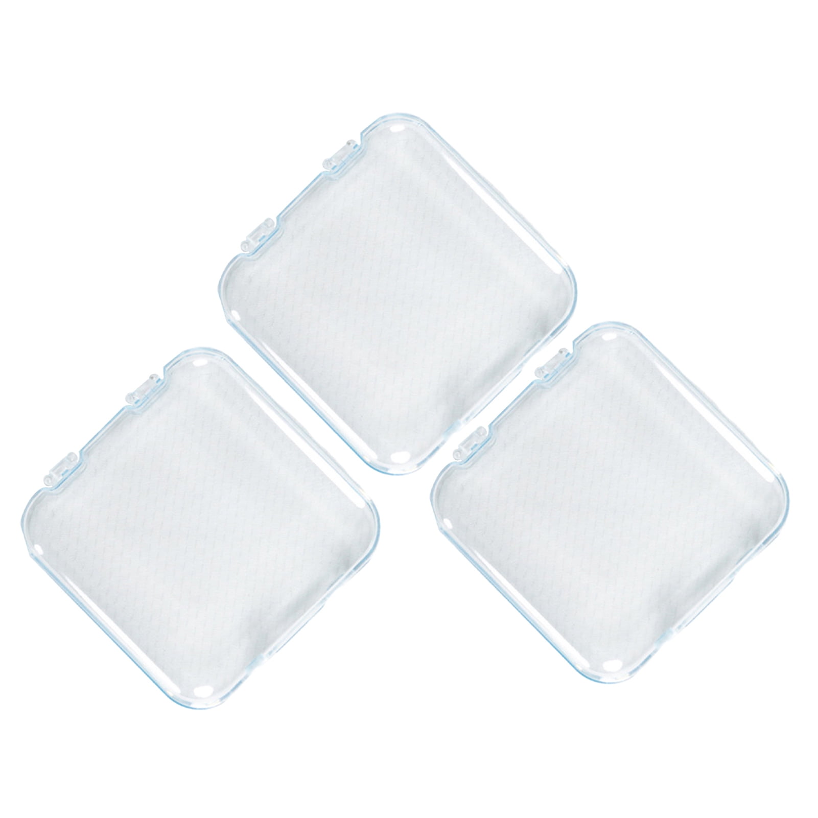 Happydeer 3Pcs False Nails Storage Box with Lid Transparent Plastic ...