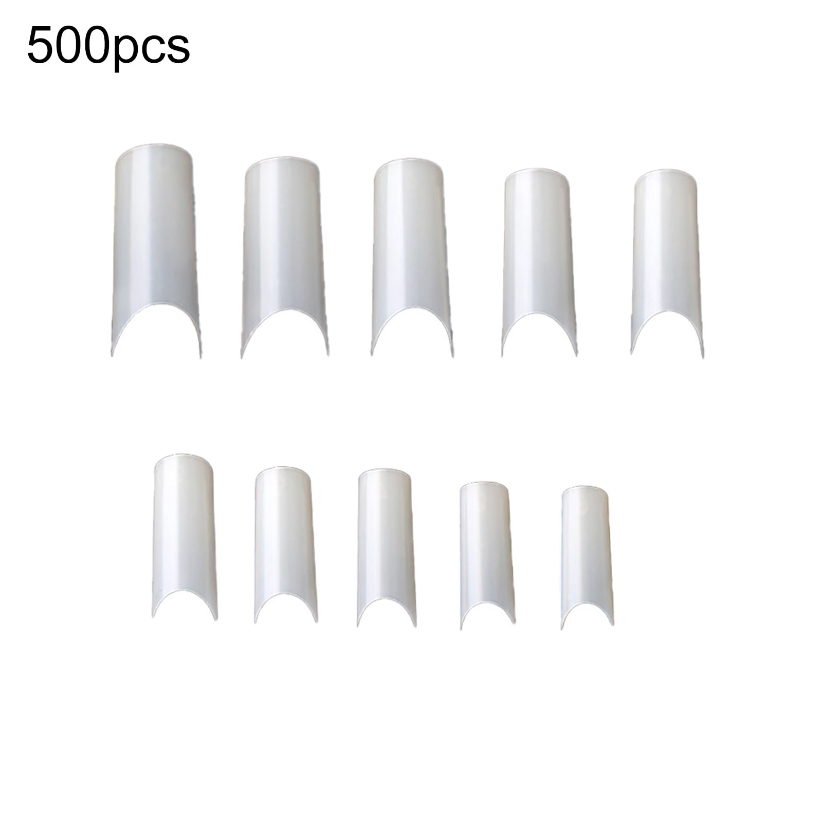 Happydeer 500Pcs C Curved Half Cover Nail Tip False Fingernail ...