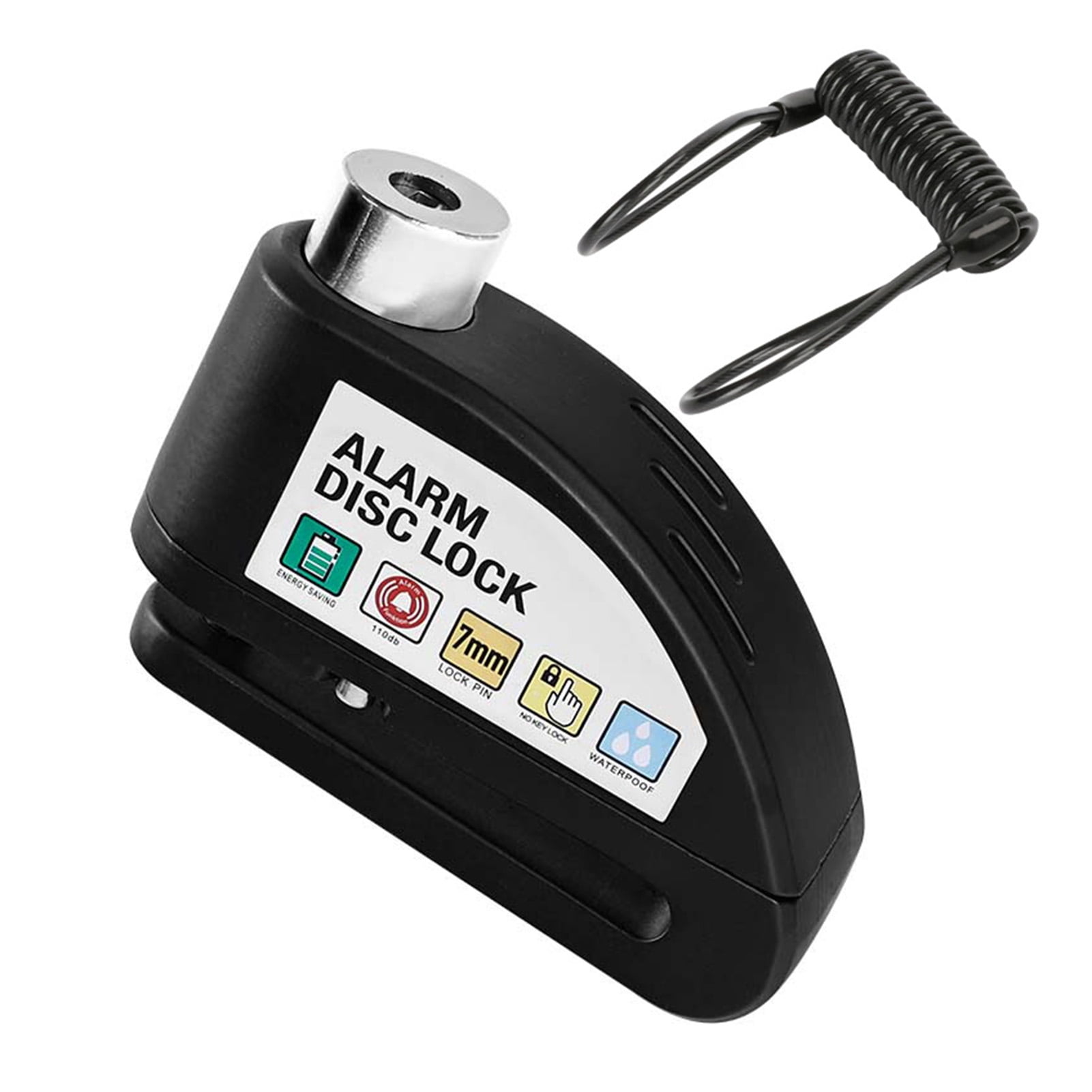 Happydeer Bike Disc Brake Lock with Warning Rope High Decibels Anti ...