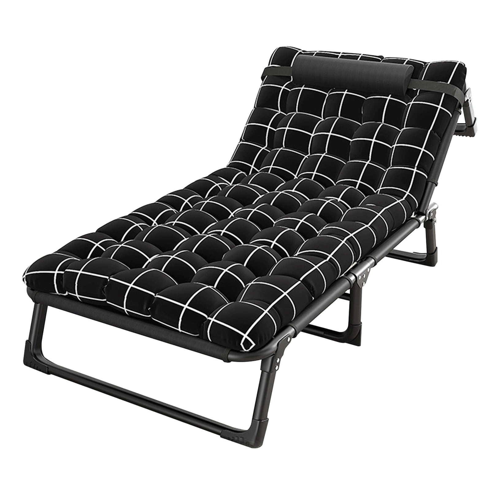 Happydeer Camping Cot W/Mat for Adults, Heavy Duty Outdoor Bed ...