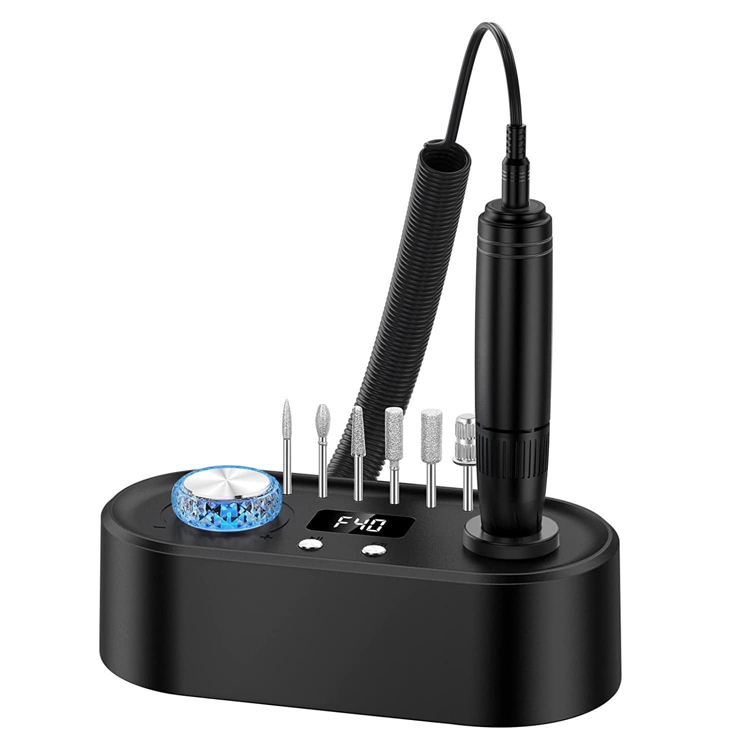 Happydeer Electric Nail Drill, 40000RPM Kit for Acrylic, Gel Nails ...