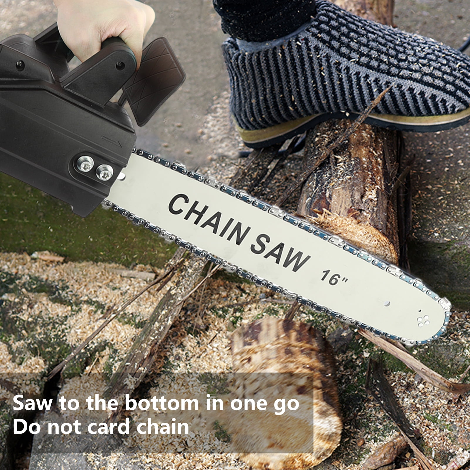 Happydeer Handheld Electric Chain Saw, 110V (US Plug) 16 Inch Chainsaw ...