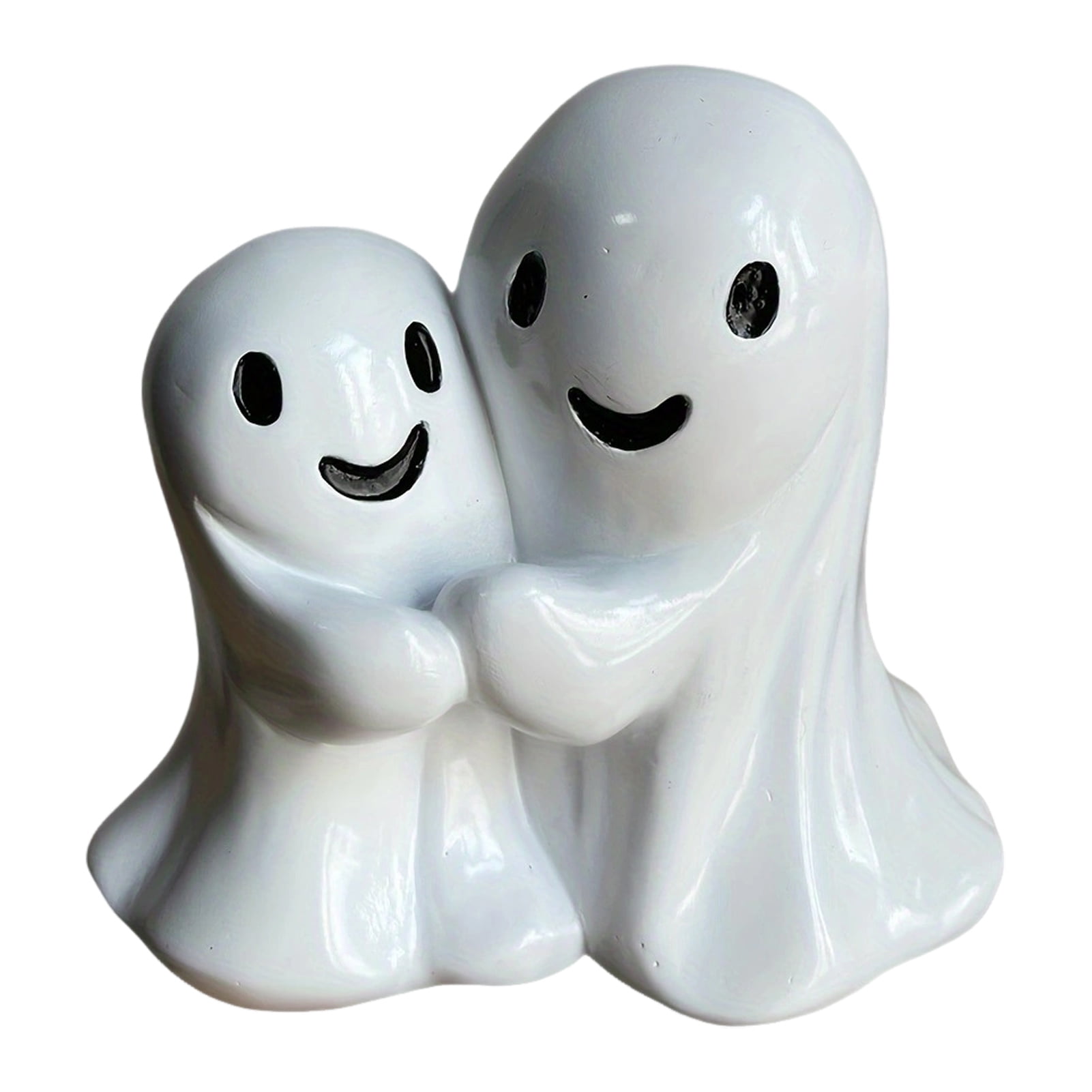 Happydeer Hugging Ghosts Figurine Tabletop Ghost Decoration Halloween ...
