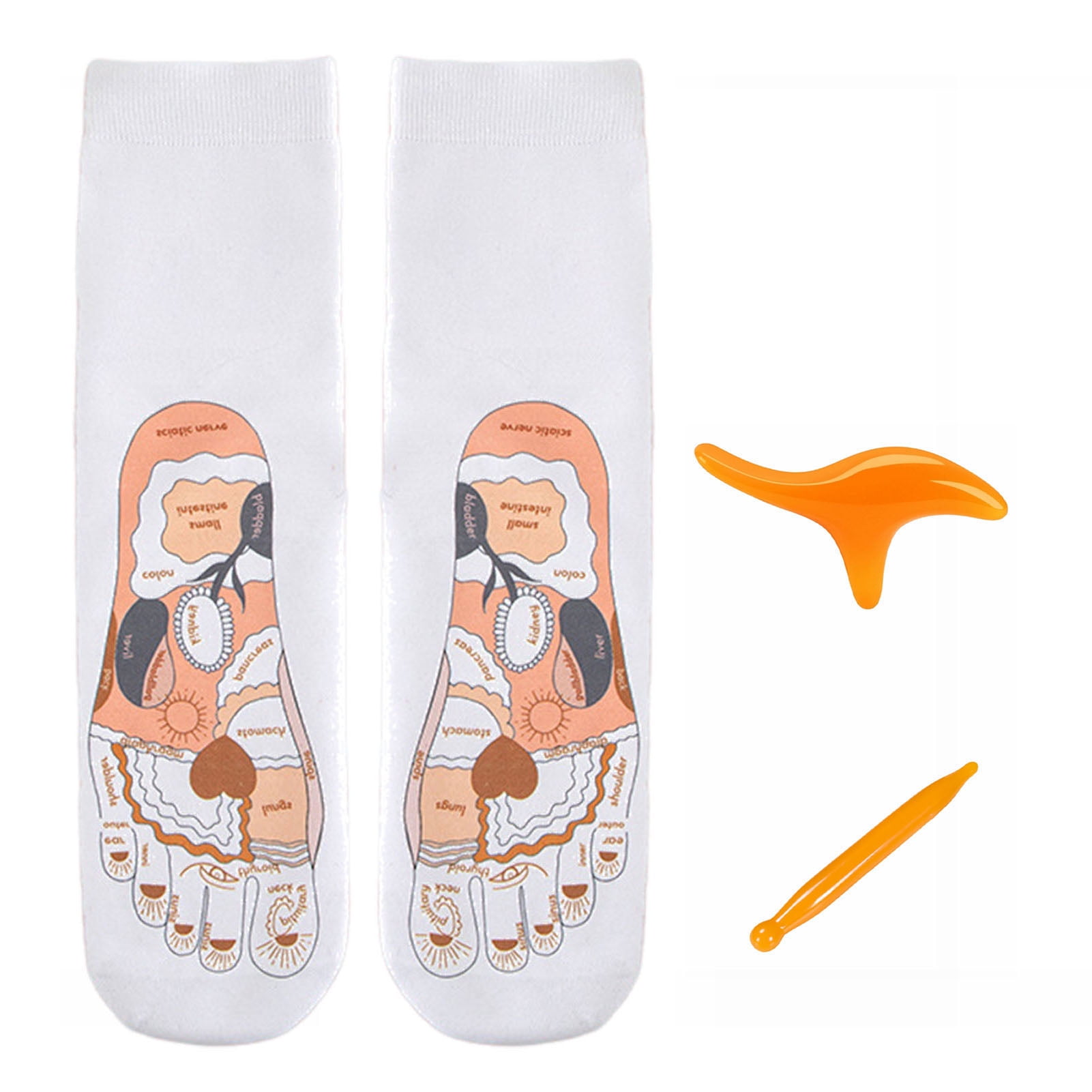 Happydeer Reflexology Socks with Acupressure Pen Foot Pain Relief ...