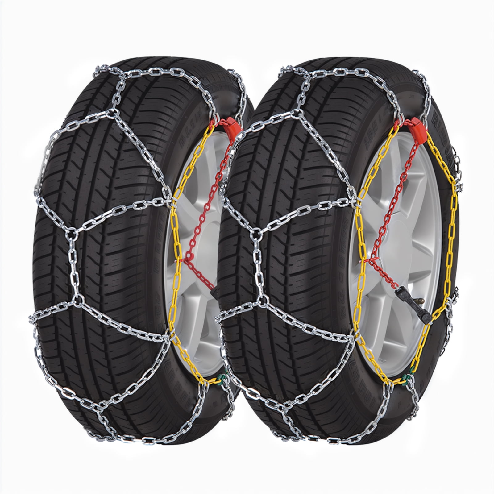 Happydeer Snow Tire Chains 2Pcs Semi-automatic Tighten Tire Chains ...