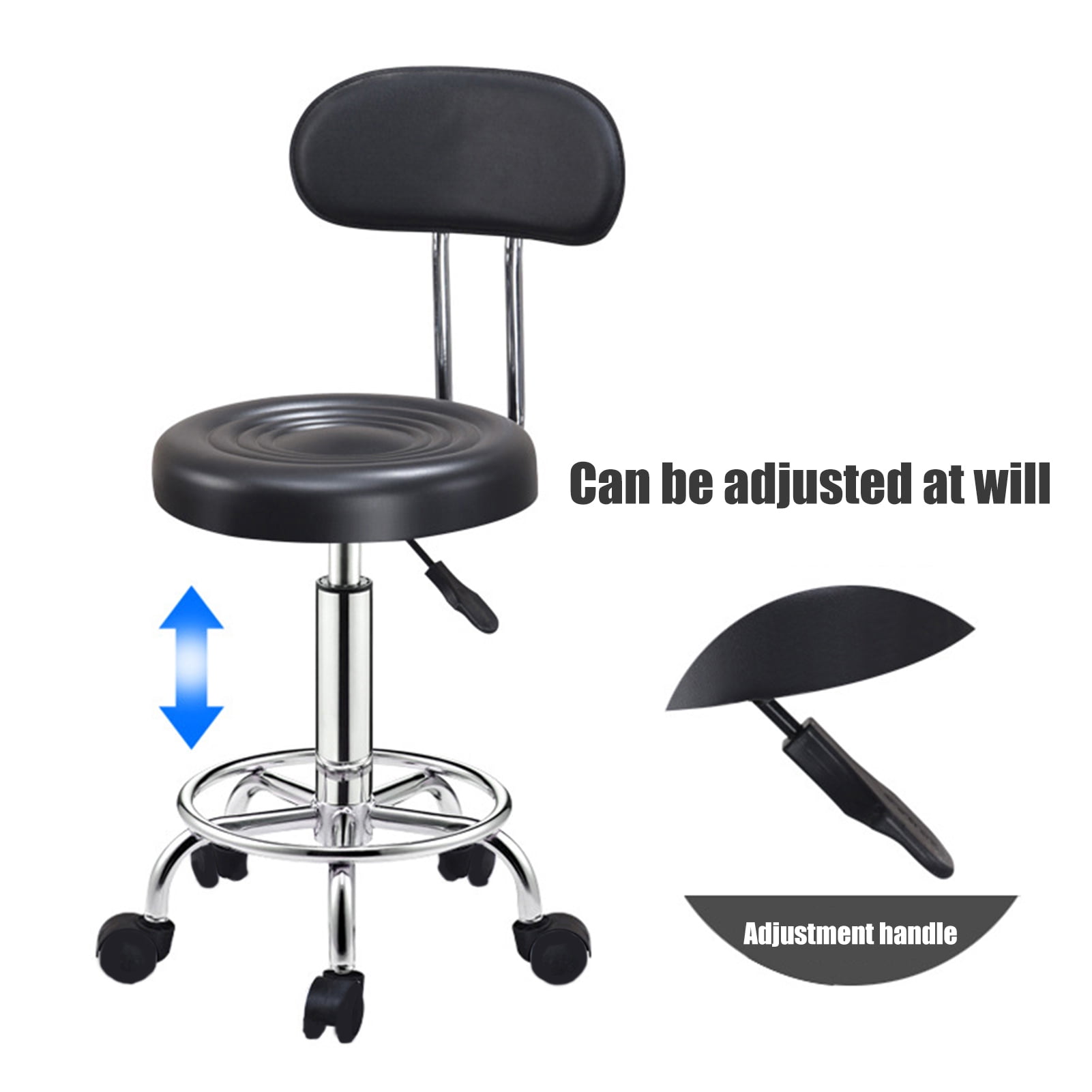 Happydeer Swivel Stool Chair Adjustable Height,Heavy Duty Hydraulic ...