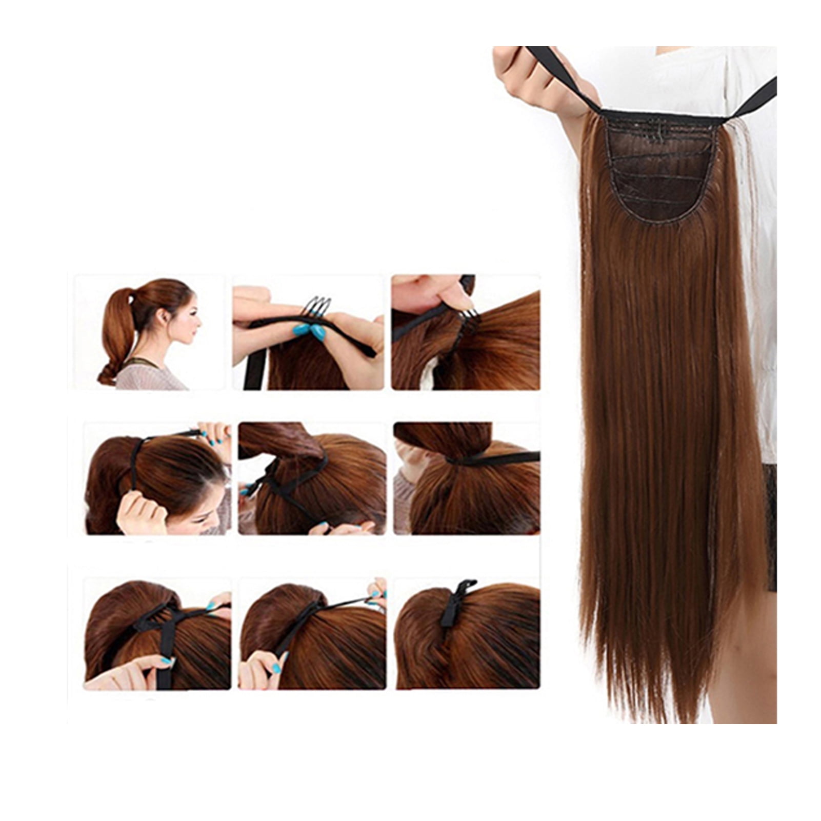 Happydeer Women Binding Ponytail Ponytail Hairpiece Clip in Hair ...