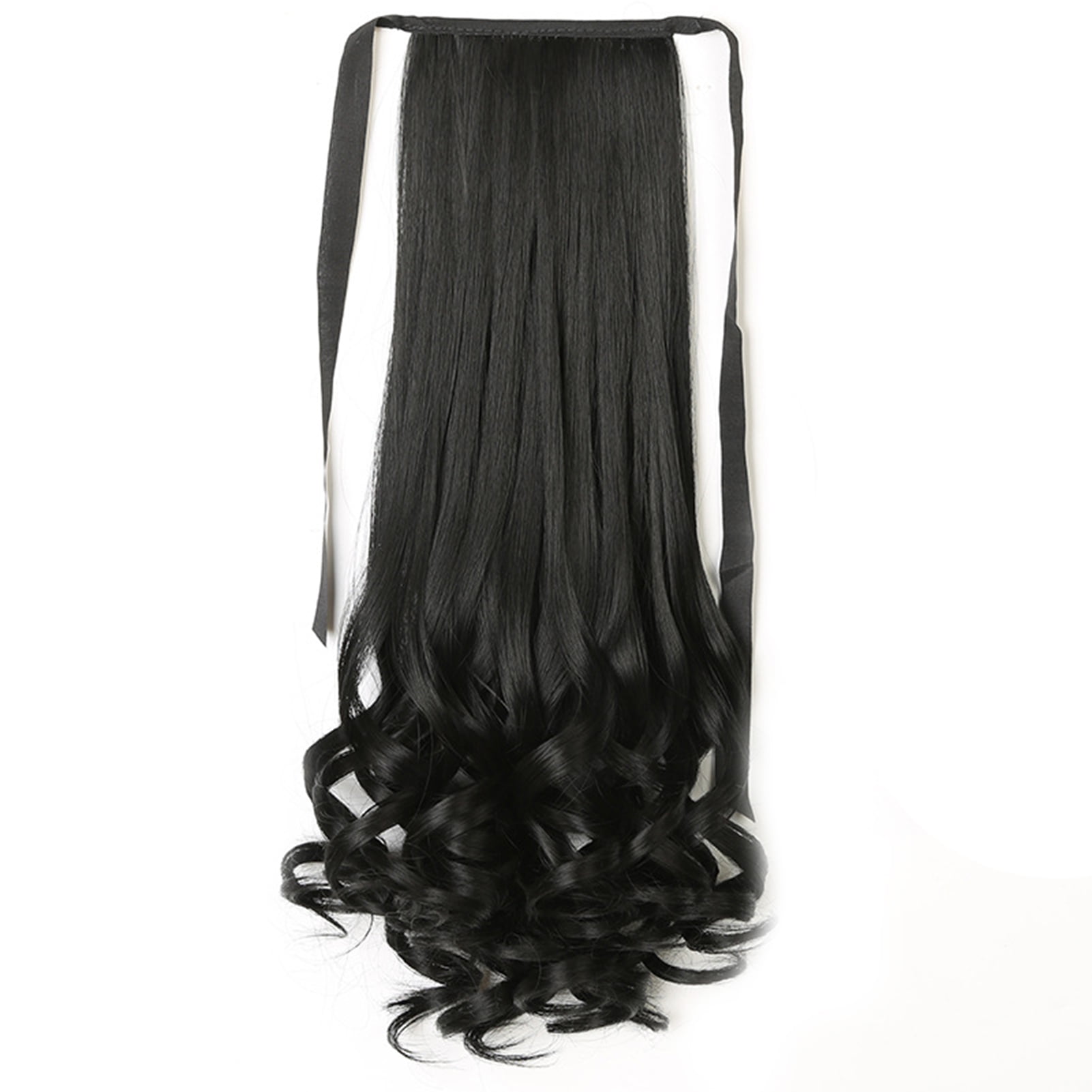 Happydeer Women Synthetic Fiber Long Curly Ponytail Fake Wig Hair ...