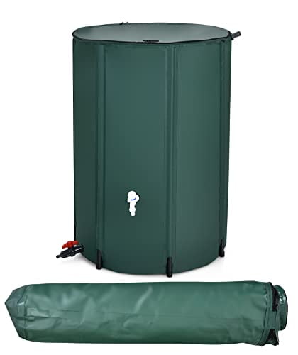 Happygrill 100 Gallon Collapsible Rain Barrel, PVC Rain Water ...