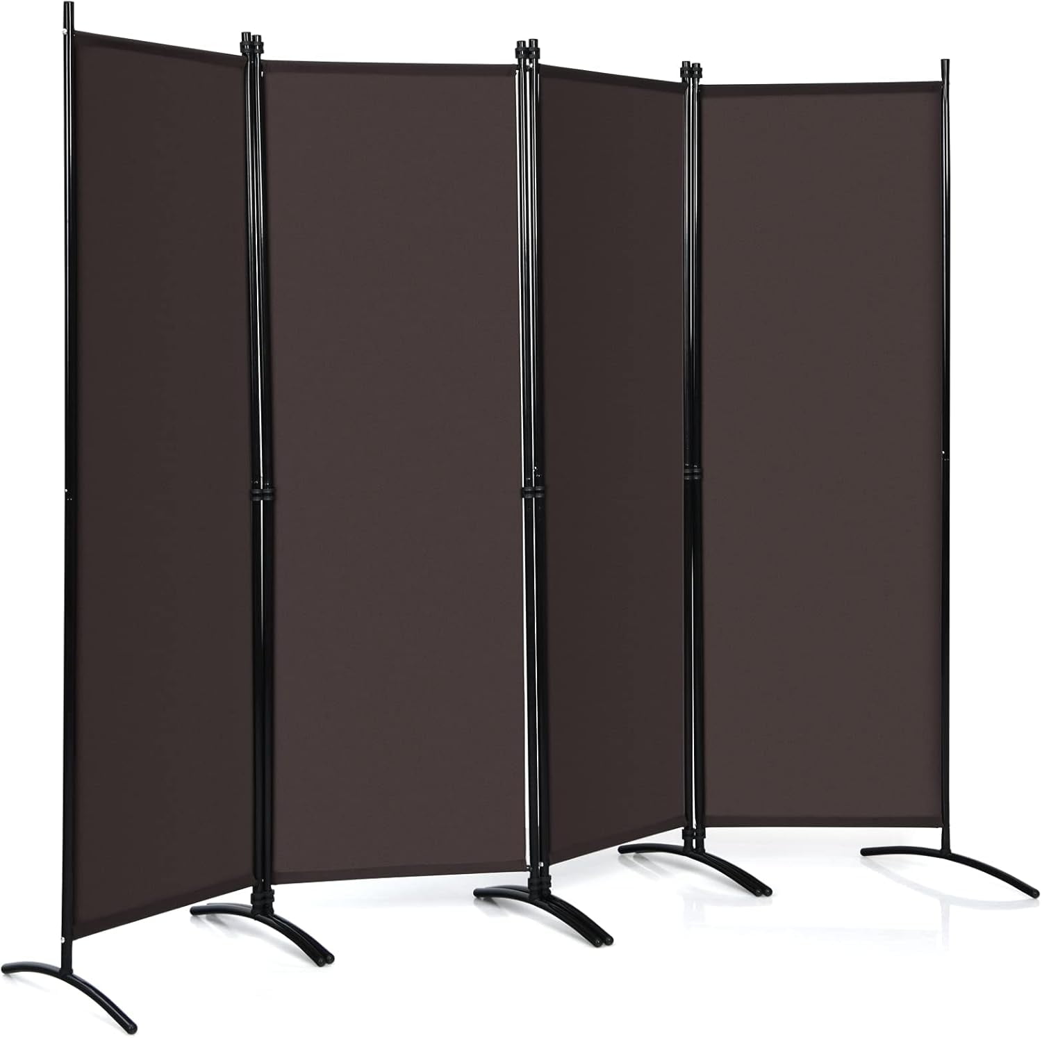 Happygrill 5.6FT Folding Room Divider Freestanding 4-Panel Privacy ...