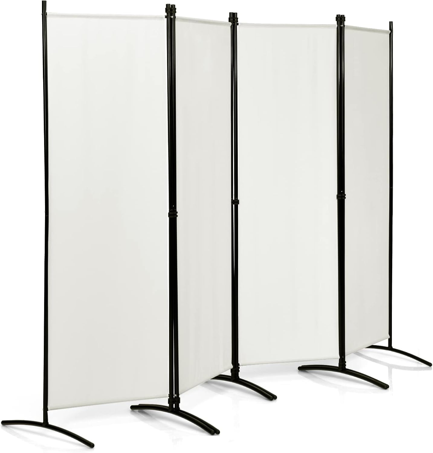 Happygrill 5.6FT Folding Room Divider Freestanding 4-Panel Privacy ...