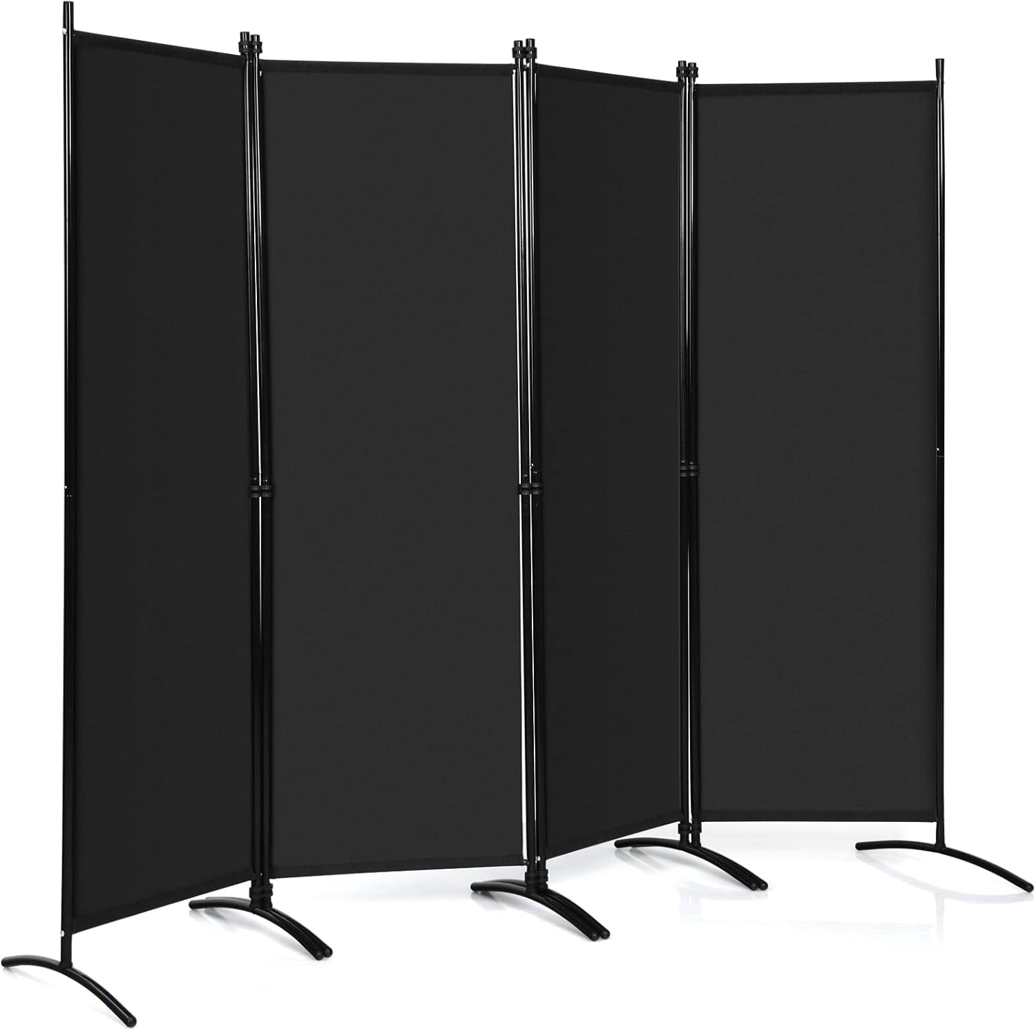 Happygrill 5.6FT Folding Room Divider Freestanding 4-Panel Privacy ...