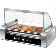 BENTISM Home Hot Dog Grill Warmer, Electric 12 Sausage 5 Roller Cooker ...