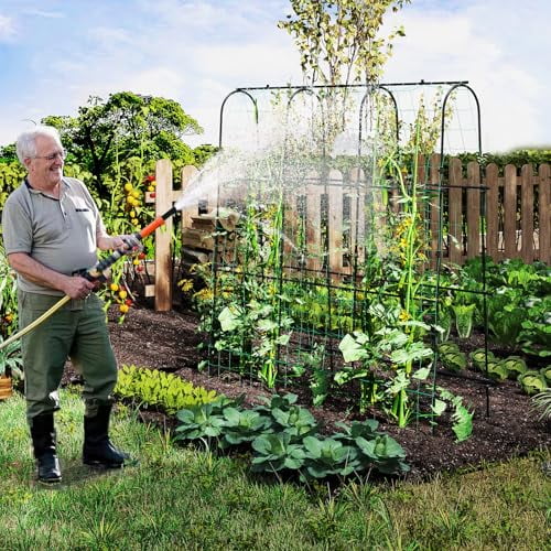 Happygrill Trellis for Climbing Plants Outdoor, 71” x 71” Metal ...