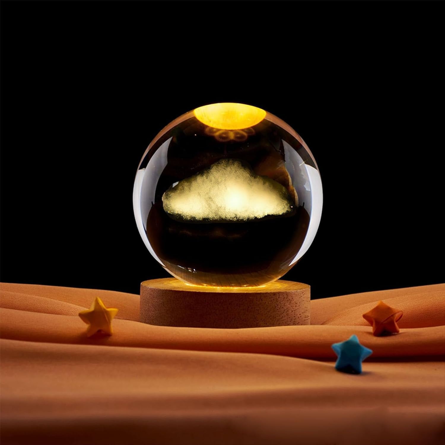 Happyhaves Calming Stellar Spheres The Galaxy, Saturn and The Moon, 3D ...