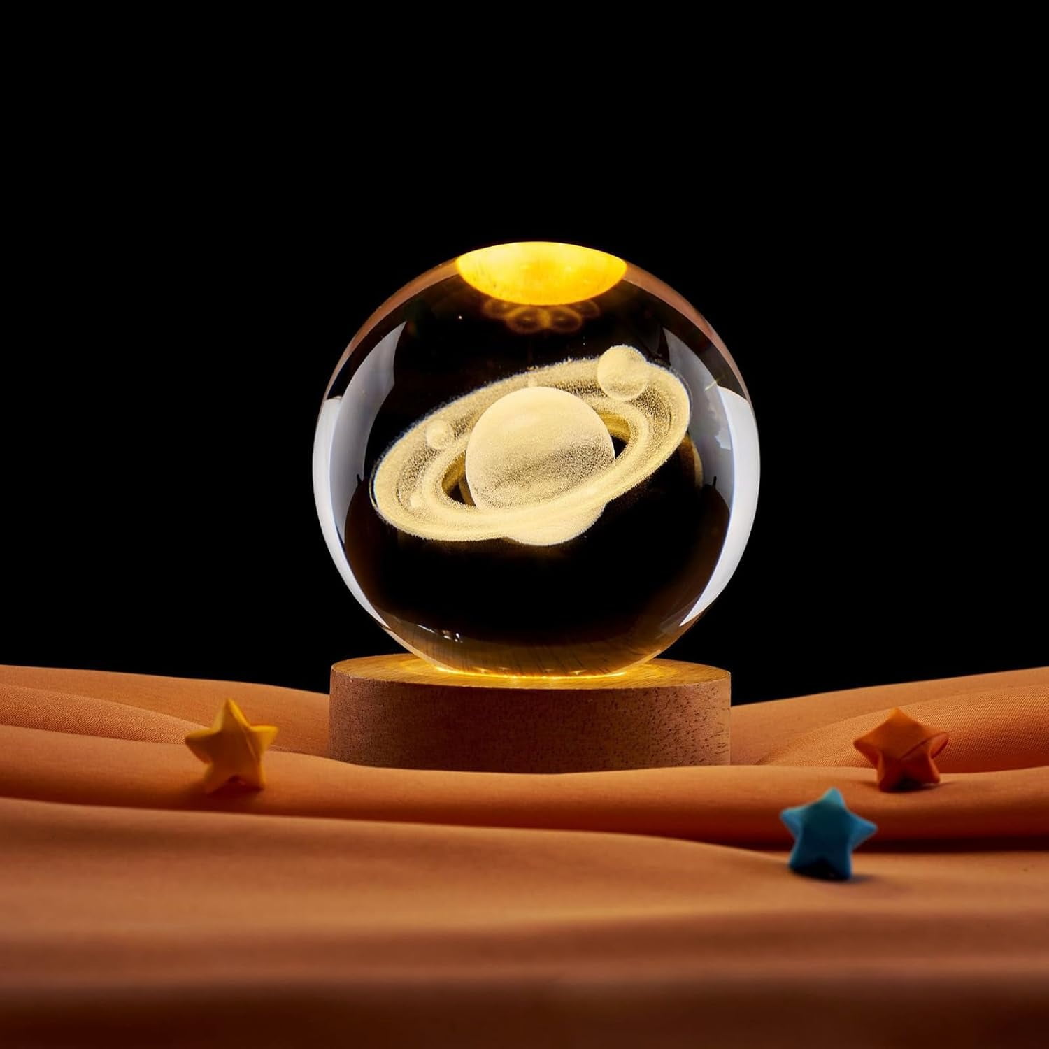 Happyhaves Calming Stellar Spheres The Galaxy, Saturn and The Moon, 3D ...