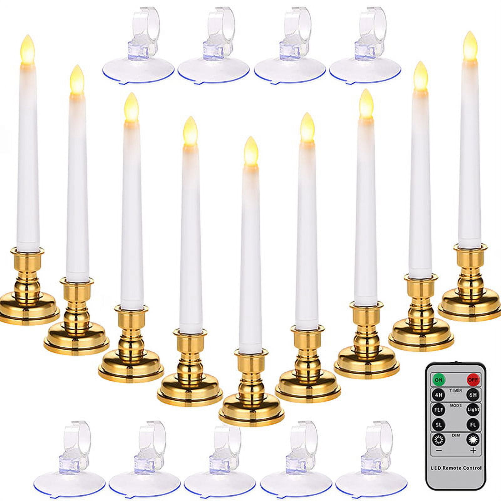 "Happyline" Window Candles with Remote Timers 9PCS Battery Operated ...