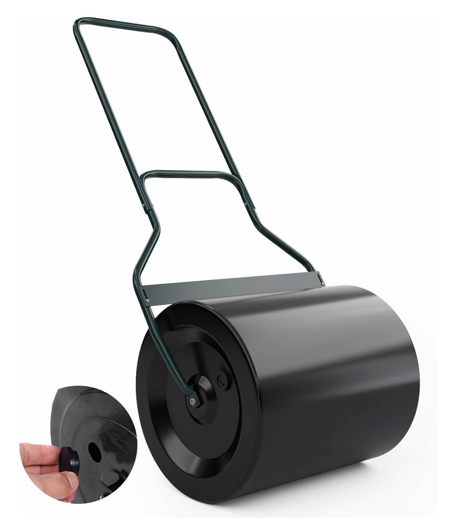 Happytools Lawn , 16 Gallons/ 60 L Manual Sod Steel Drum w/U-Shaped ...