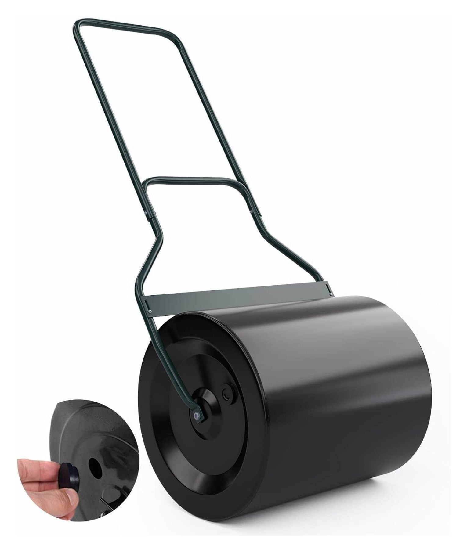 Happytools Lawn , 16 Gallons/ 60 L Manual Sod Steel Drum w/U-Shaped ...