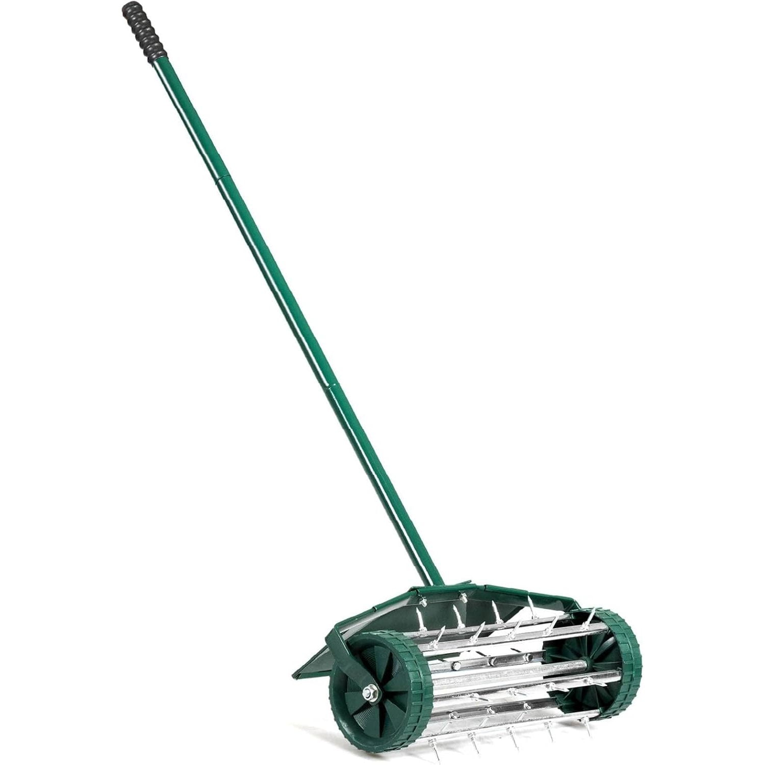 Happytools Rolling Lawn Aerator, Grass Dethatching Manual Aeration Tool ...