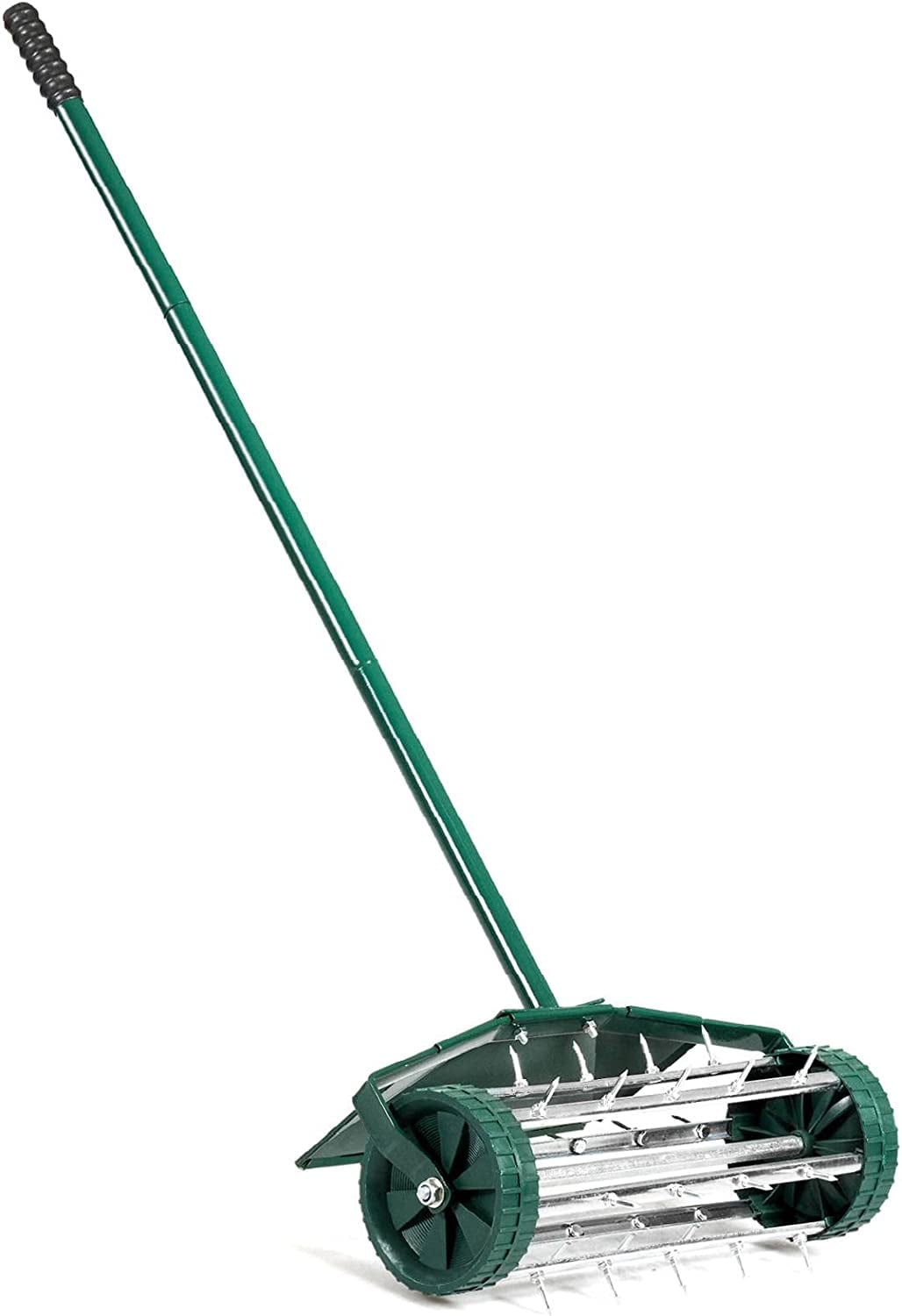 Happytools Rolling Lawn Aerator, Grass Dethatching Manual Aeration Tool ...