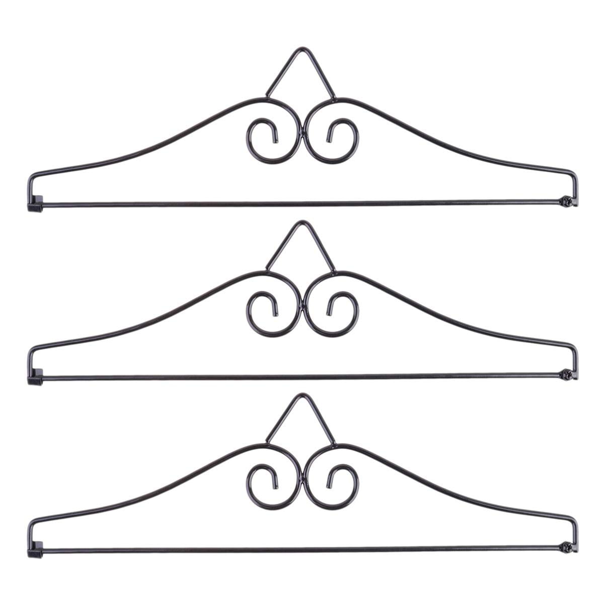 Happyyami 3pcs Wrought Iron EC36 Garden Flag Hanger Metal Decorative ...