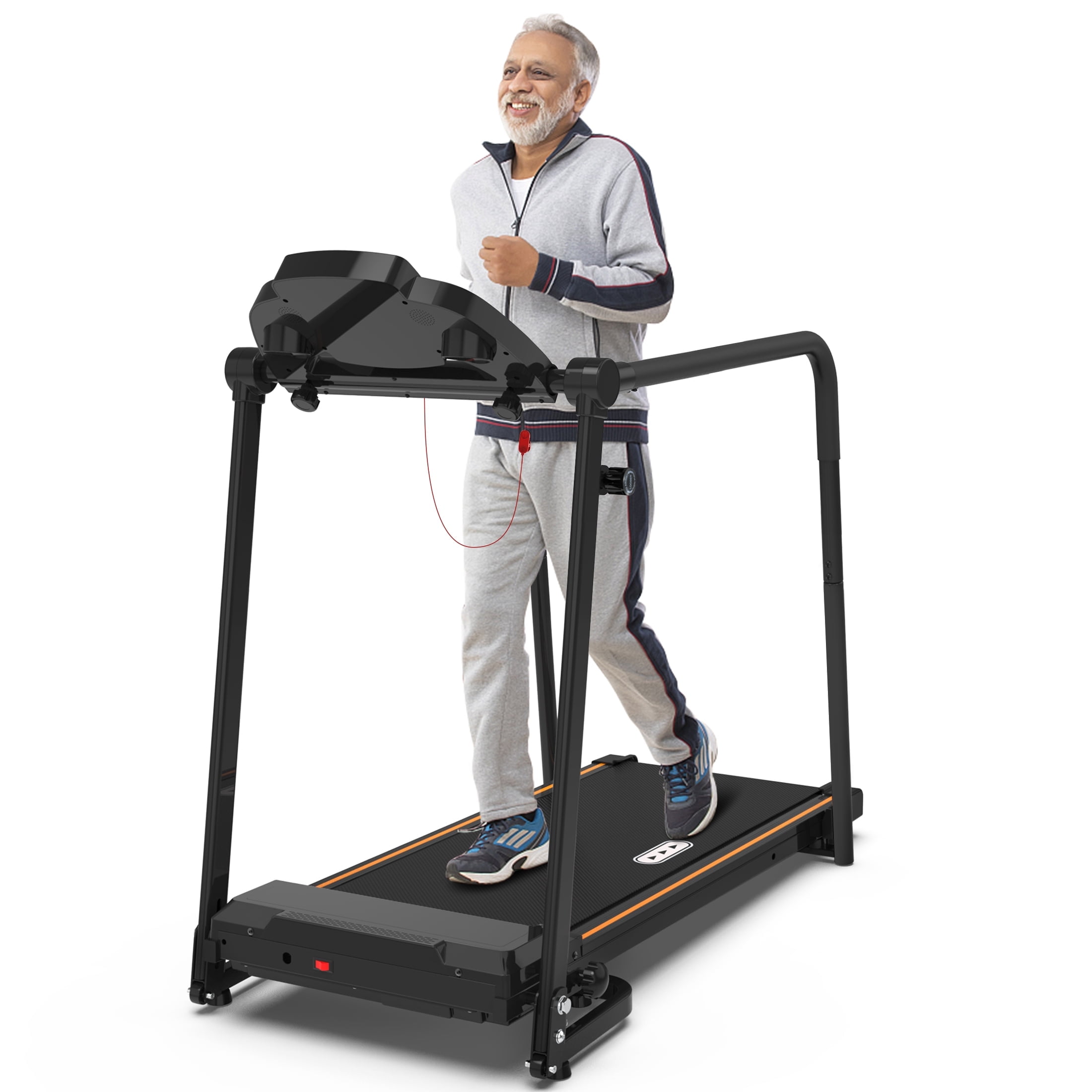 HAPYCITY Walking Treadmill, Foldable, 2.25HP Motor, 300lbs Capacity ...