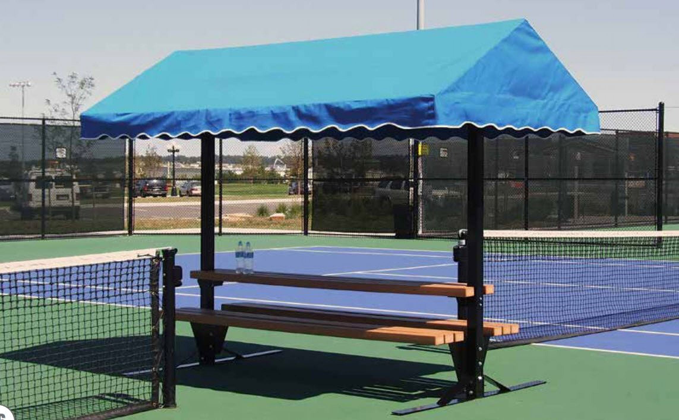 Har-Tru Tennis Court Seating Cabana Bench Table 10' - Walmart.com