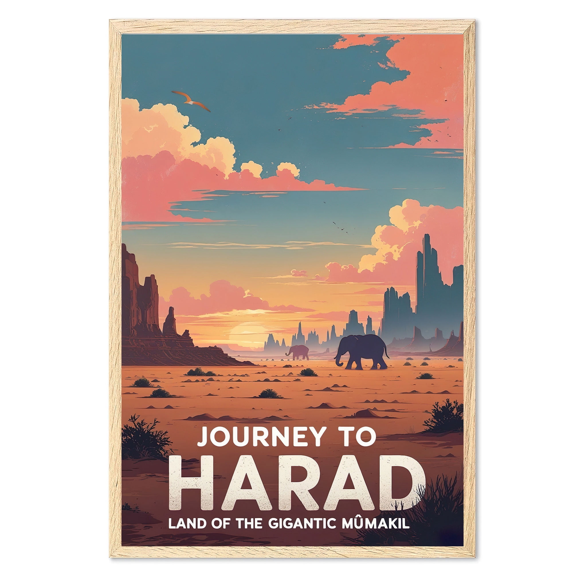 Harad Travel Poster, Lord of the Rings Posters, LOTR Posters, Middle ...