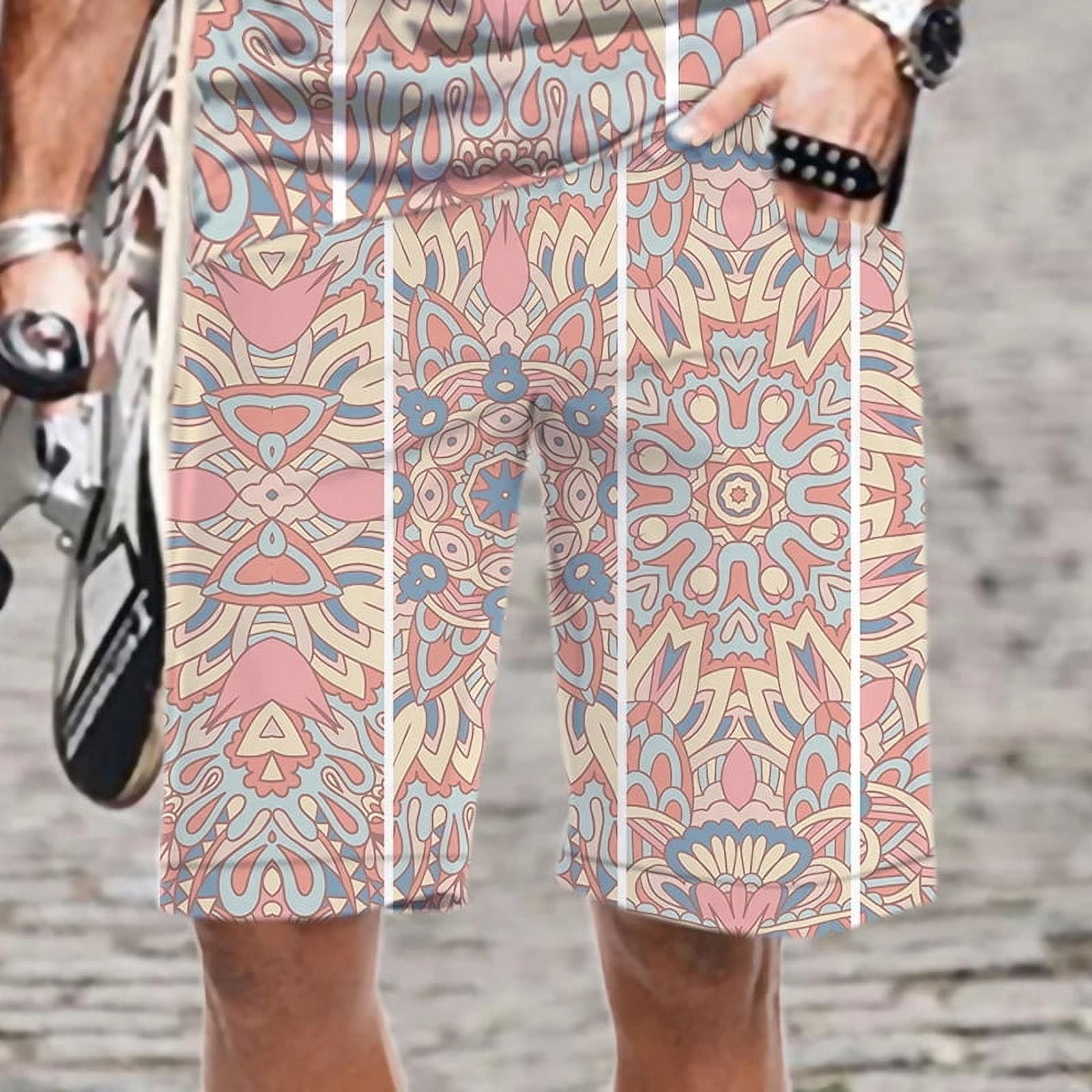 Harajuku 3D Ethnic Exotic Patterns Printed Beach Shorts Men Summer ...