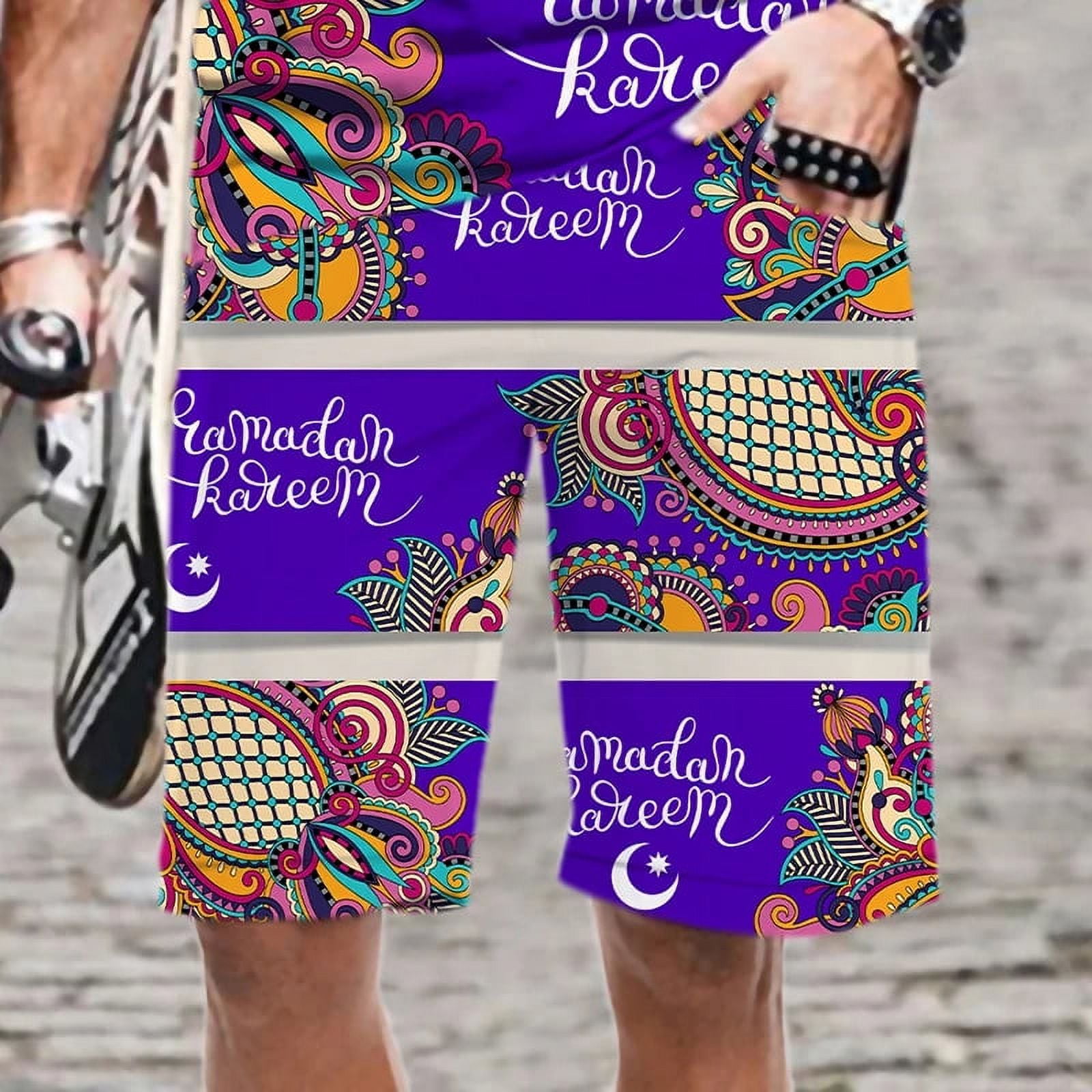 Harajuku 3D Printed Exotic Ethnic Patterns Beach Shorts Men Summer ...