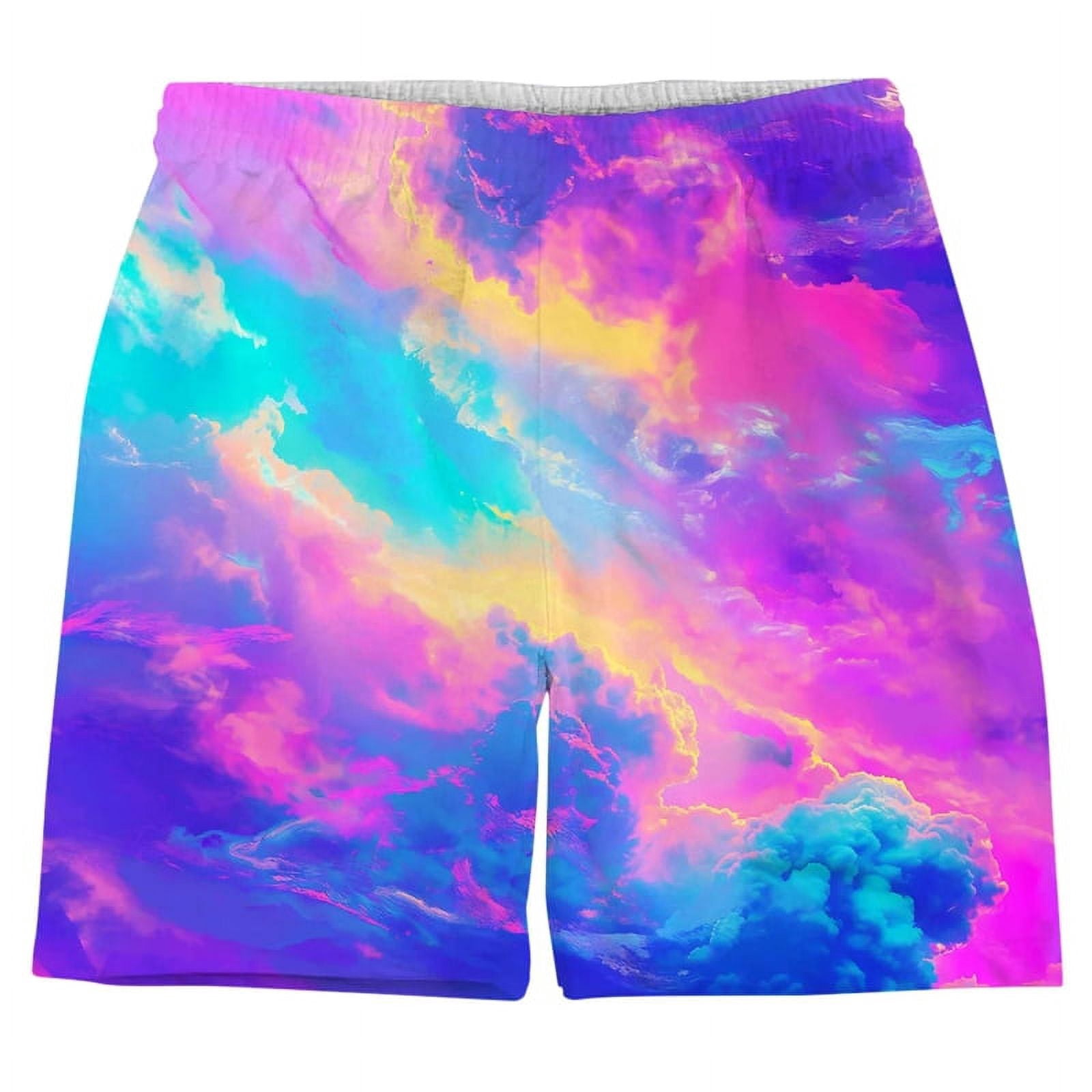Harajuku Colorful Pattern Short Pants 3D Print Swimsuit Homme 2025 ...