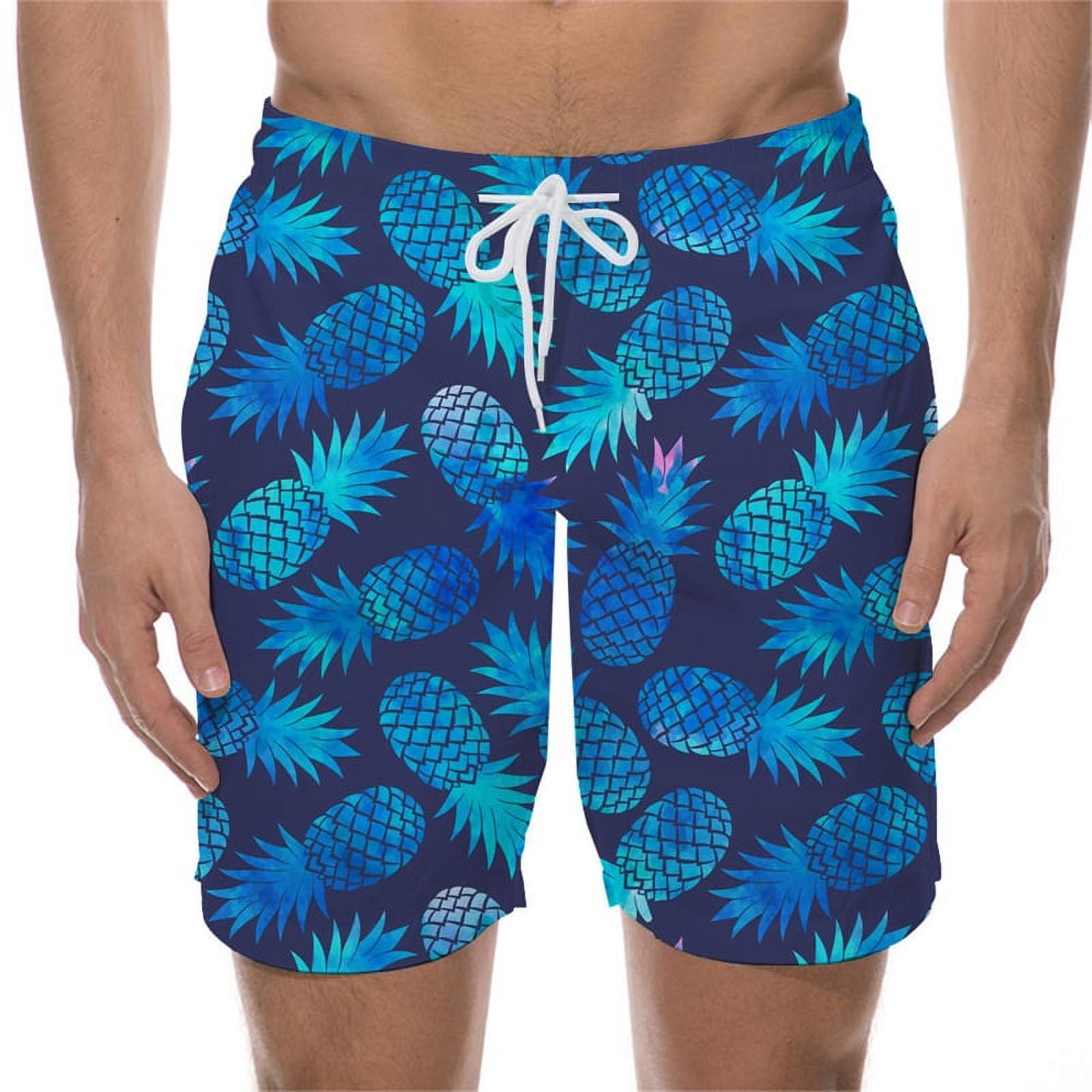 Harajuku Fruits Pattern Beach Short Pants Mens 3D Print Surfing Board ...