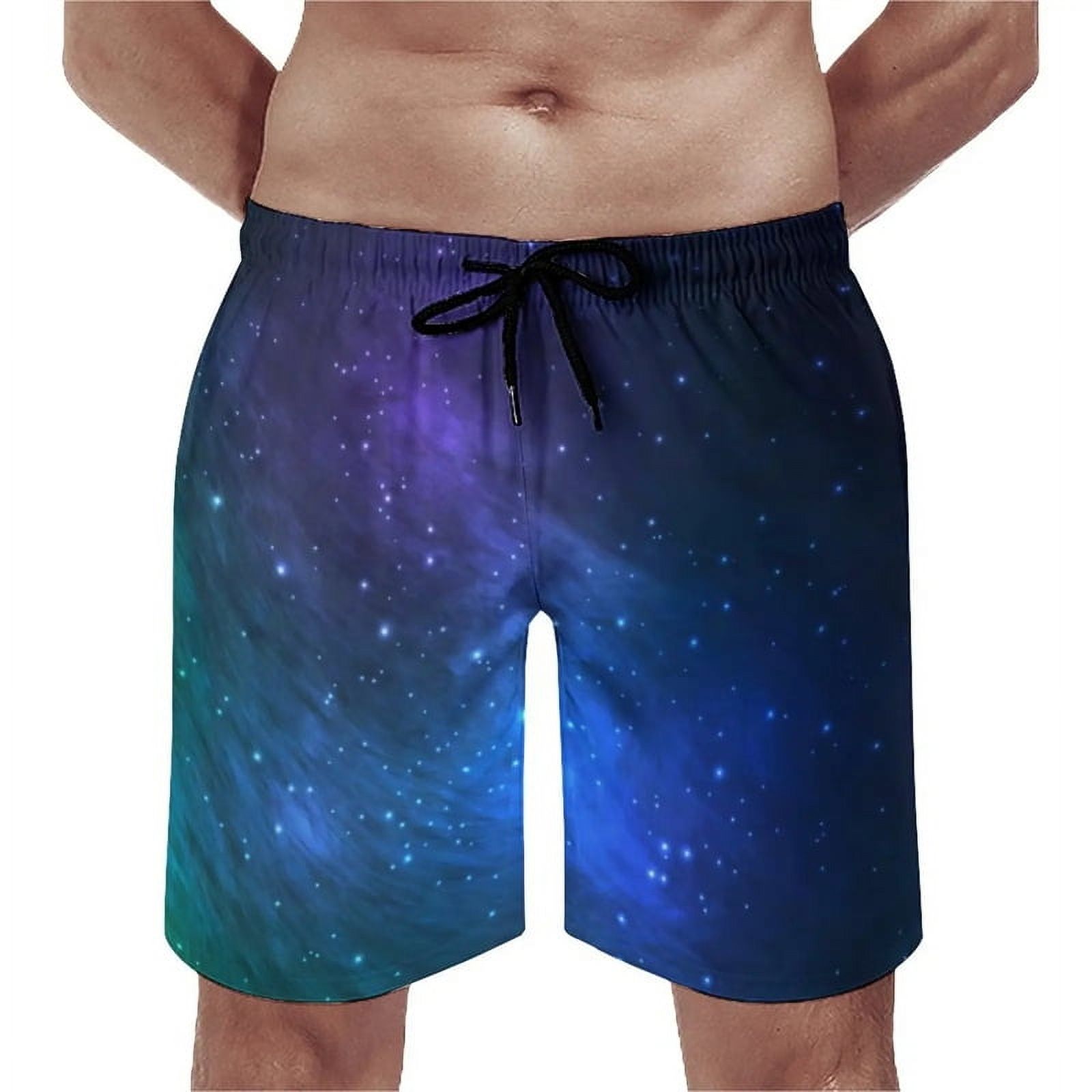 Harajuku New 3D Printing Galaxy Fascinating Starry Night Beach Shorts ...