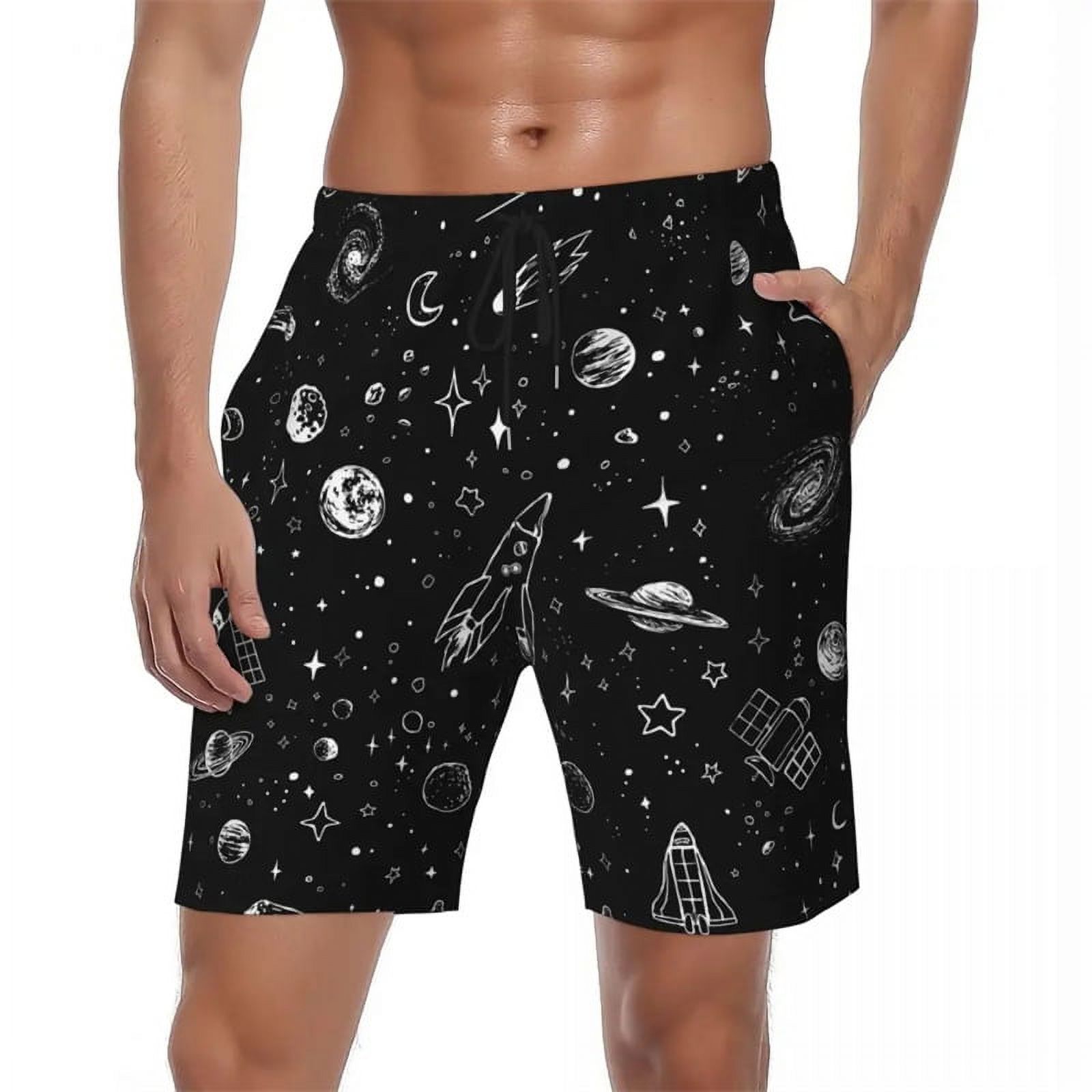 Harajuku New 3D Printing Oil Paintings Starry Night Beach Shorts For ...