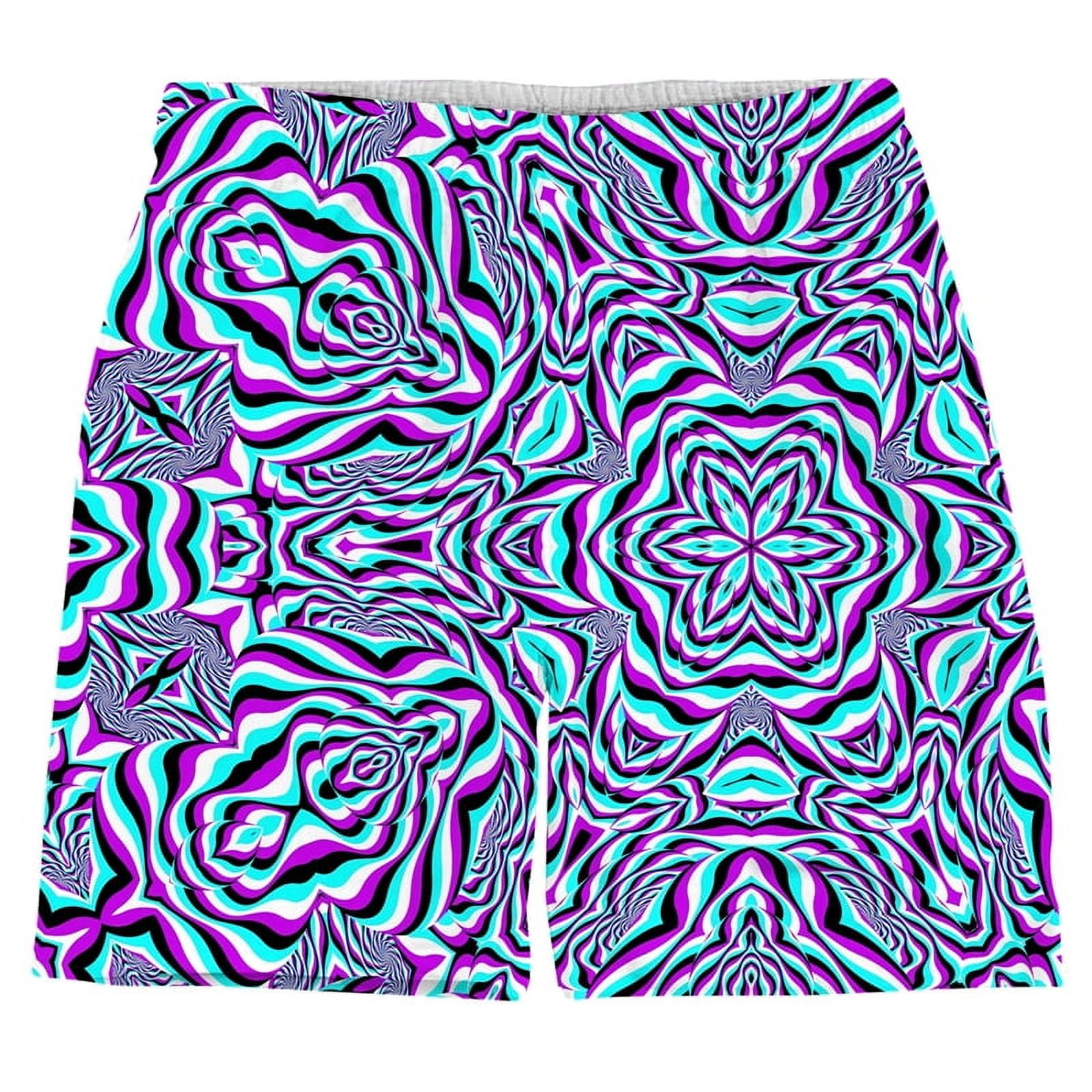 Harajuku Shorts Men's Striped Abstract Geometry Print Sport Gym Fitness ...