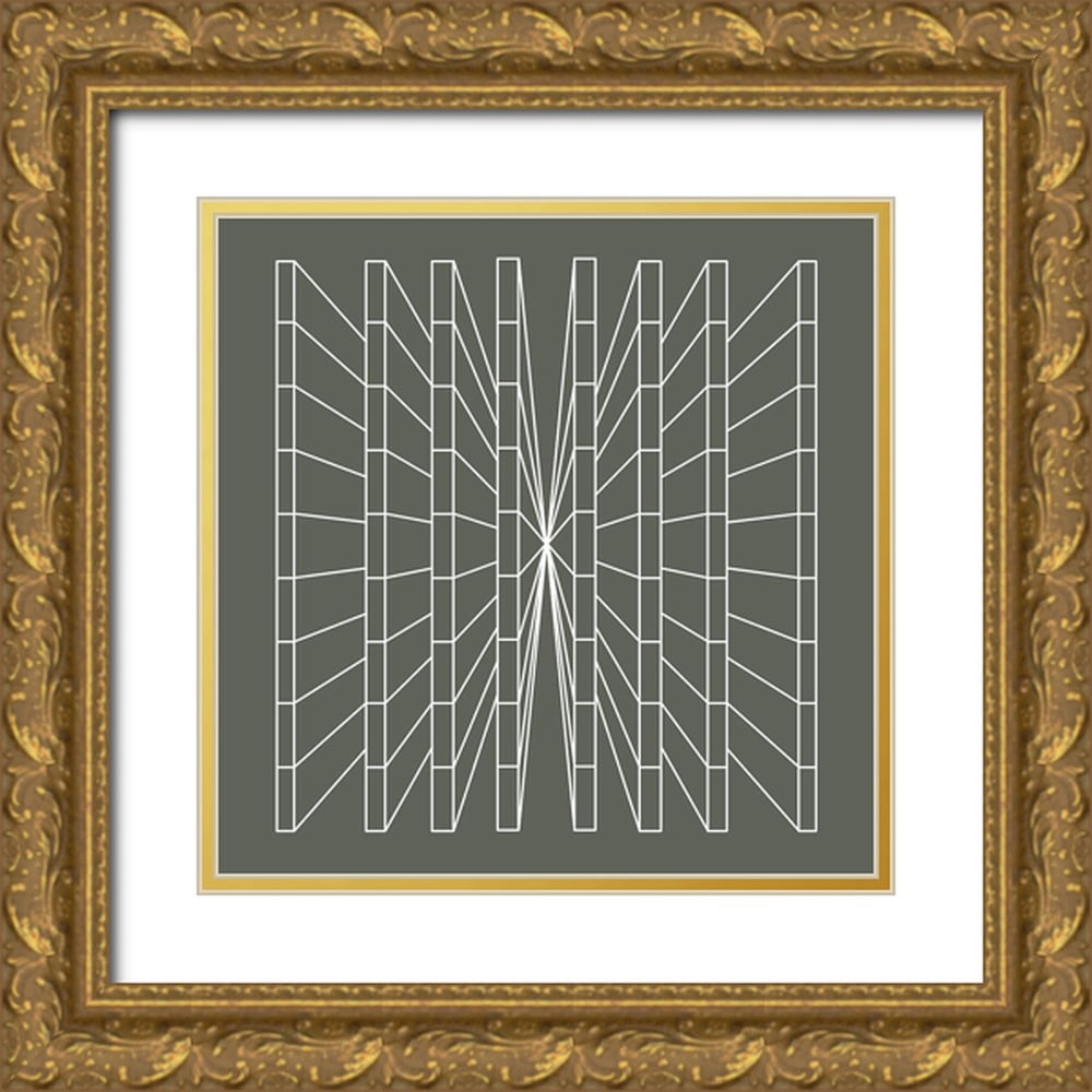 Haranio, Sandi 15x15 Gold Ornate Wood Framed with Double Matting Museum ...
